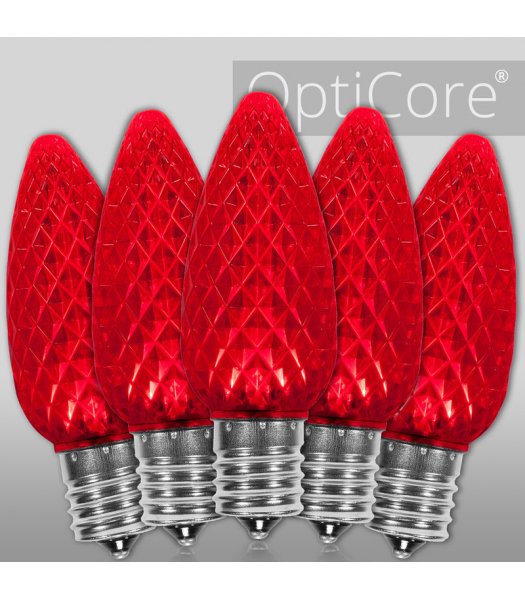 CL72645 E17-C9 Base RED LED Bulb PACK OF 25