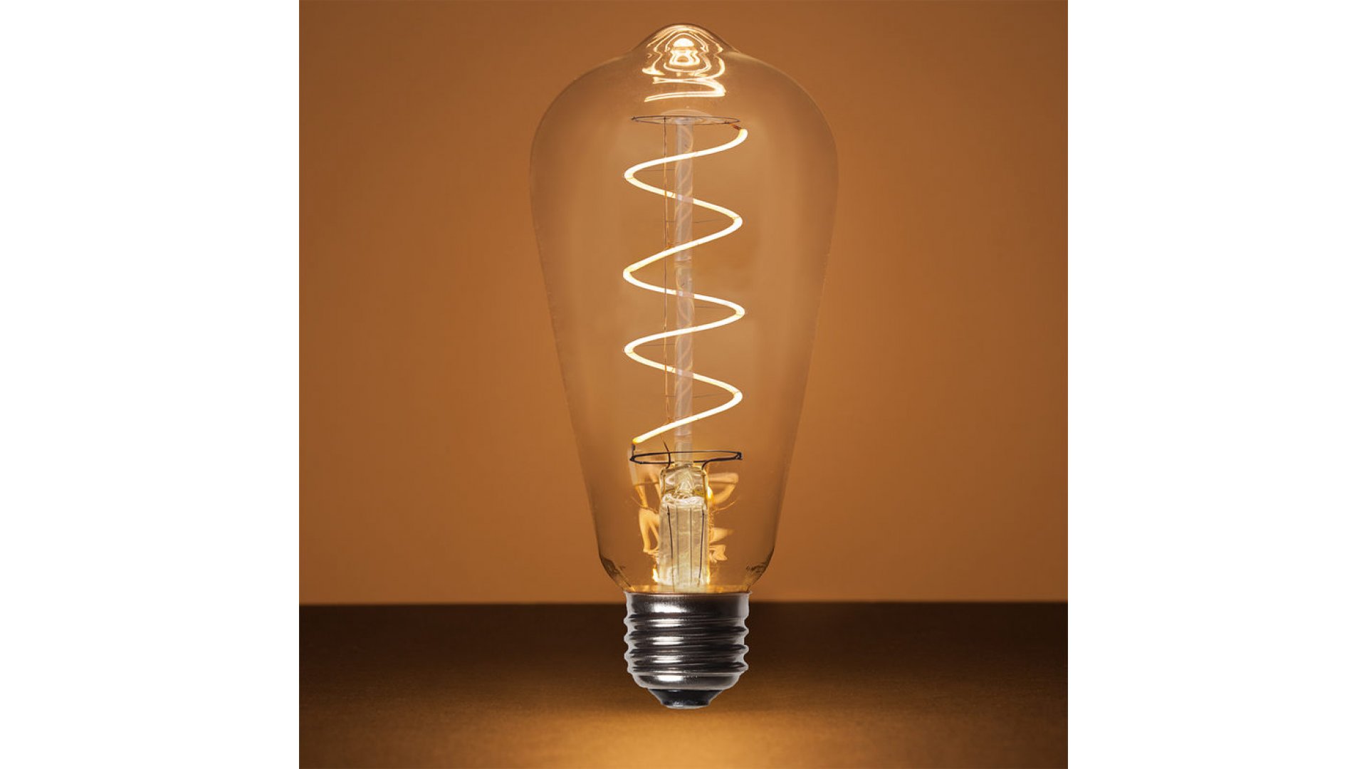 CL76013 E26 S64 Glass 3W LED Edison Patio Stringer Light Bulb Warm White