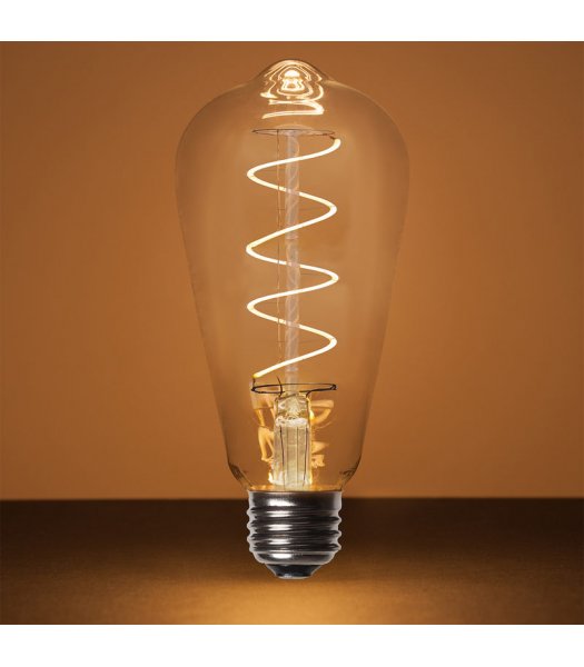 CL76013 E26 S64 Glass 3W LED Edison Patio Stringer Light Bulb Warm White