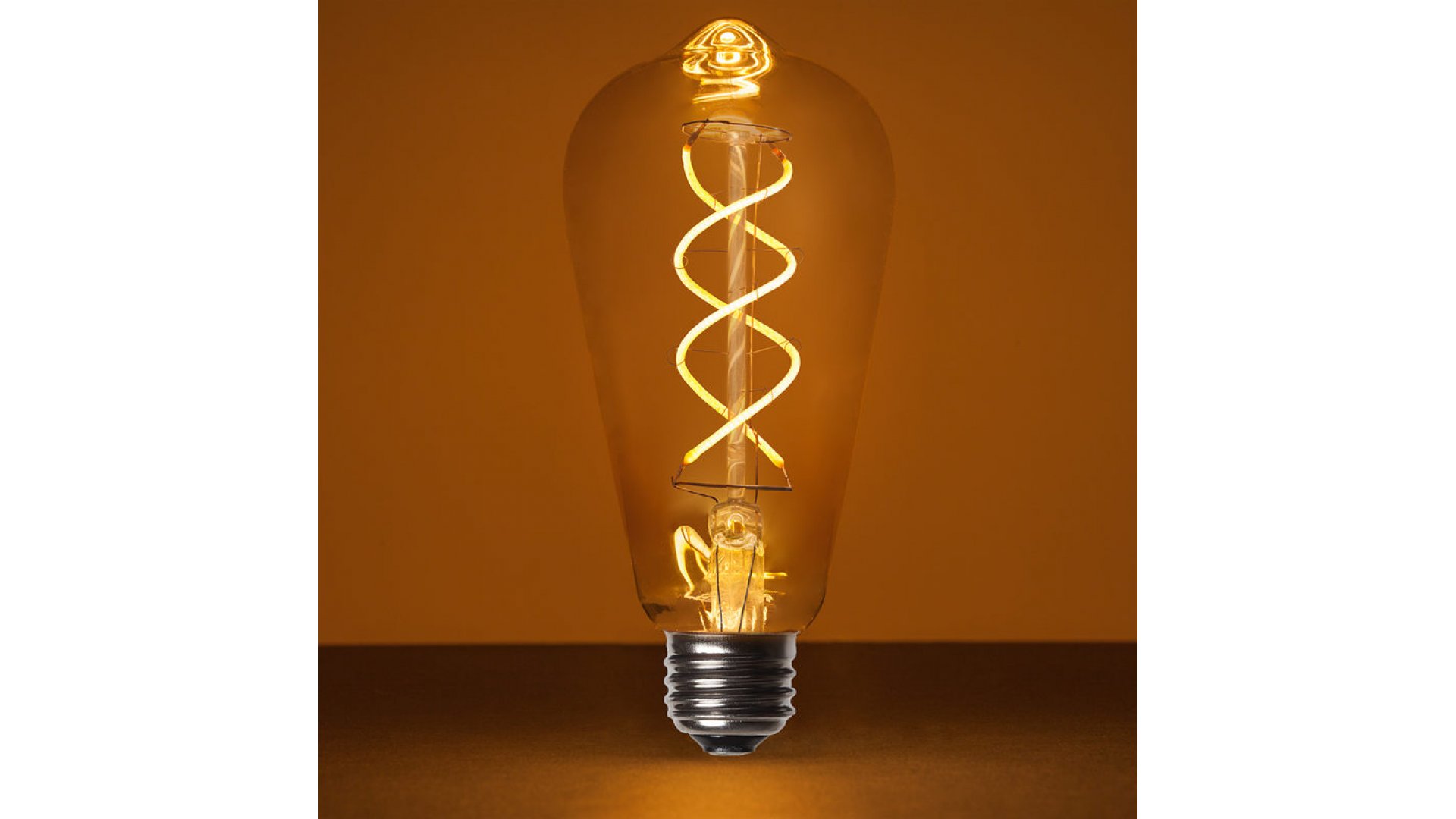 CL76014 E26 S64 Antique Glass 3W LED Edison Stringer Bulb Warm White