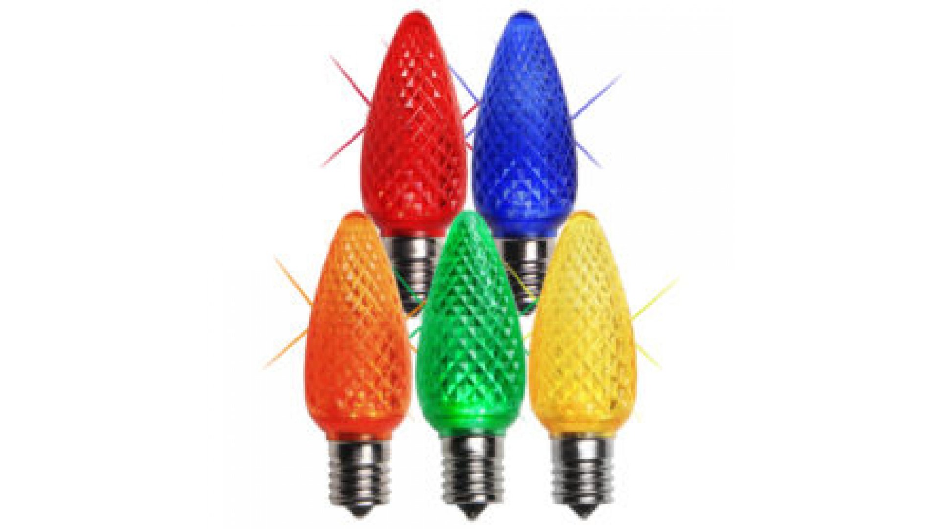 CLP6174 C9 120V Twinkle Multi-color LED Bulbs PACK OF 25