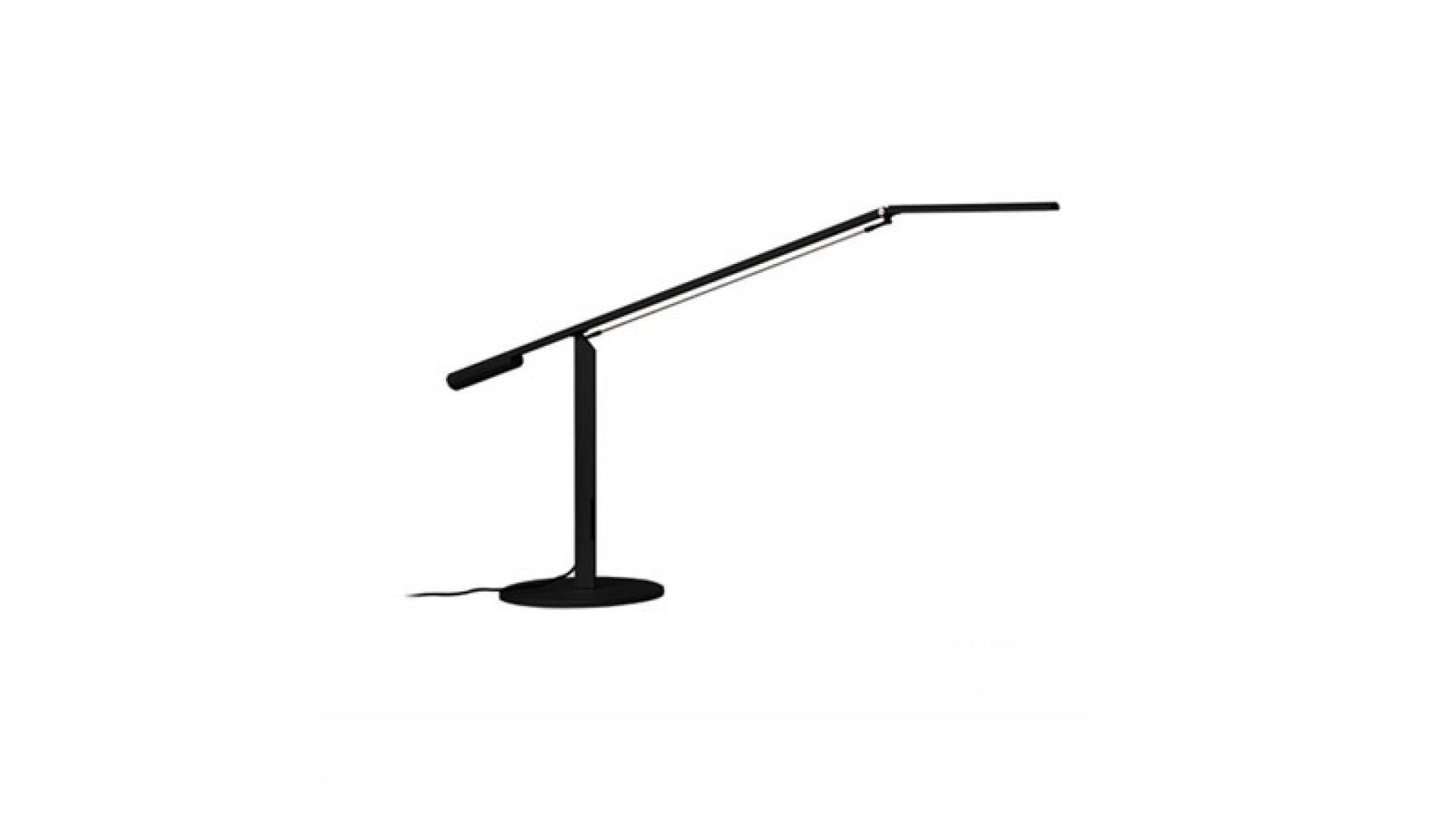 Koncept Lighting Model # ELX-A-W-BLK-DSK Equo LED Desk Lamp Black Finish