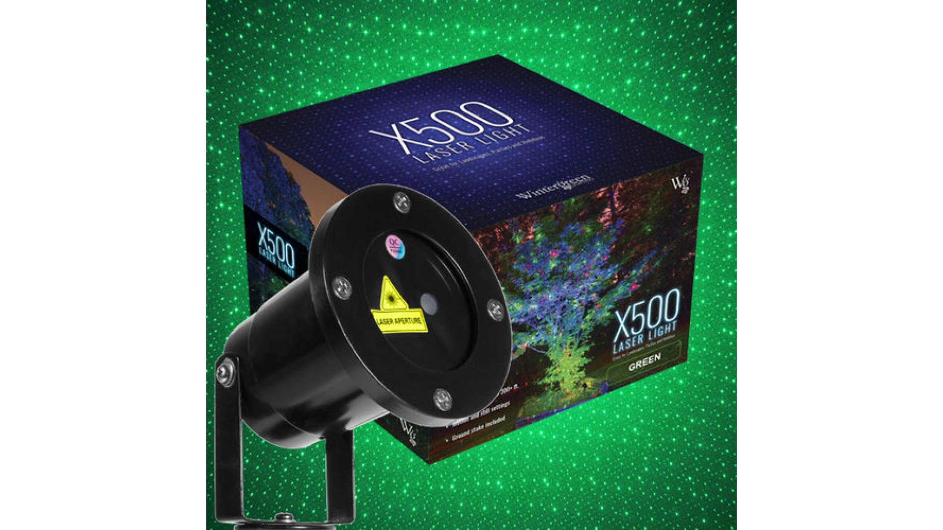 CLP73375 Green X500 Laser Light Displays up to 300 Ft
